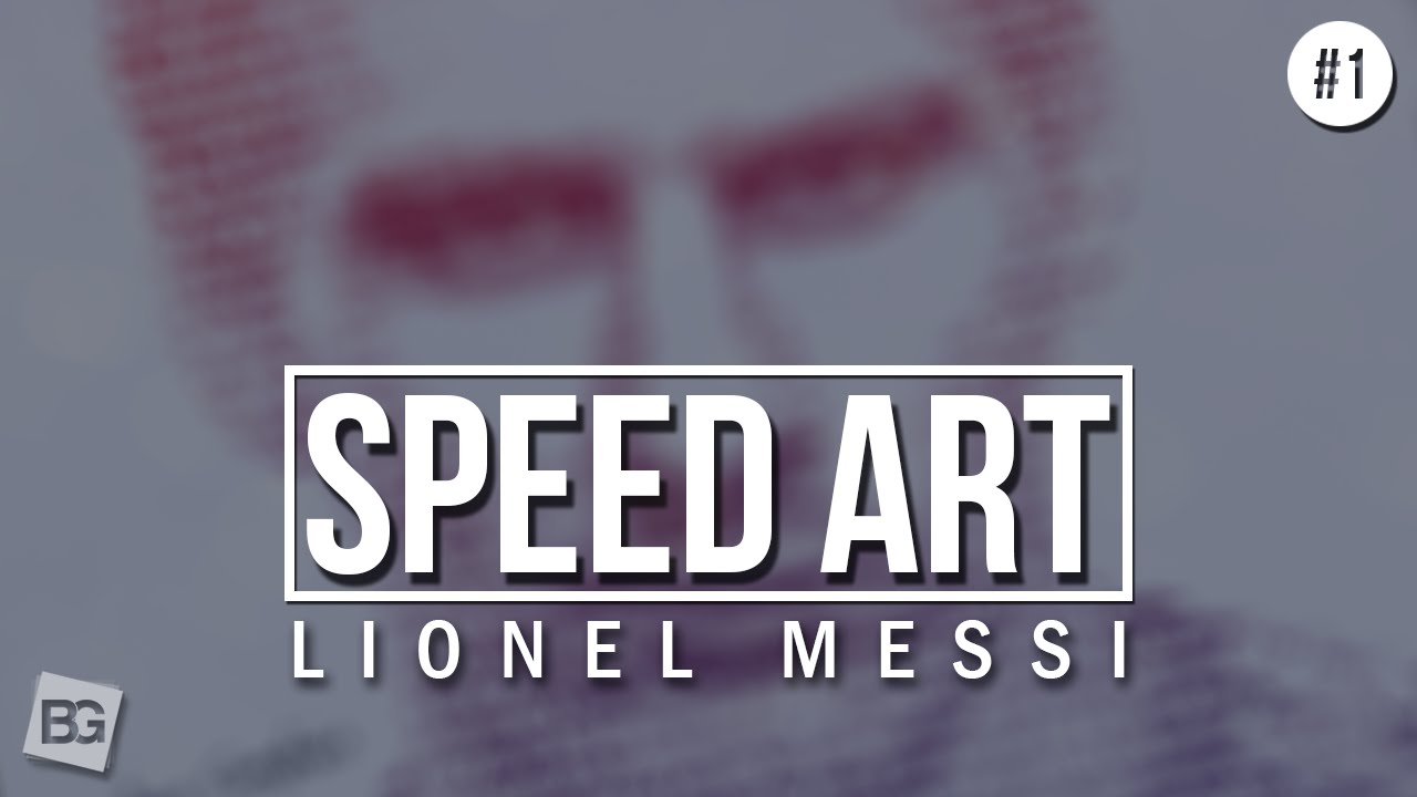 Lionel Messi Text Portrait - Speed Art #1 - YouTube
