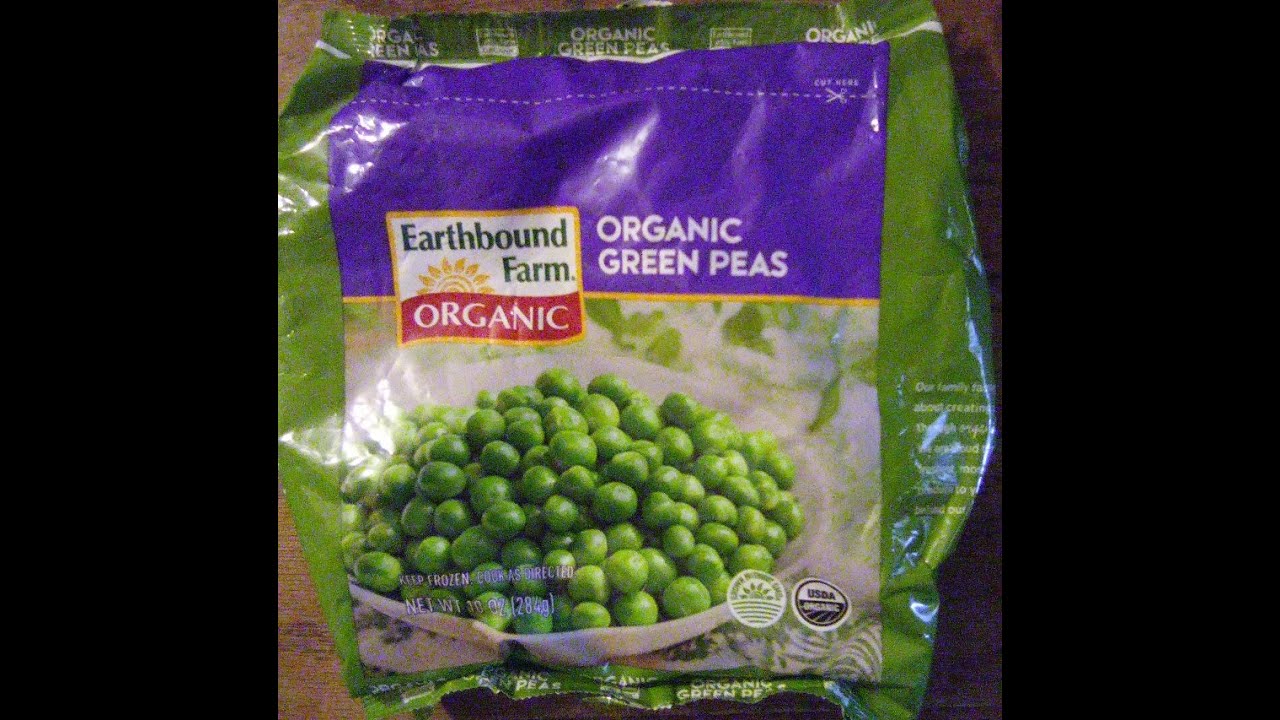 Earthbound Farm Organic Green Peas Review - YouTube