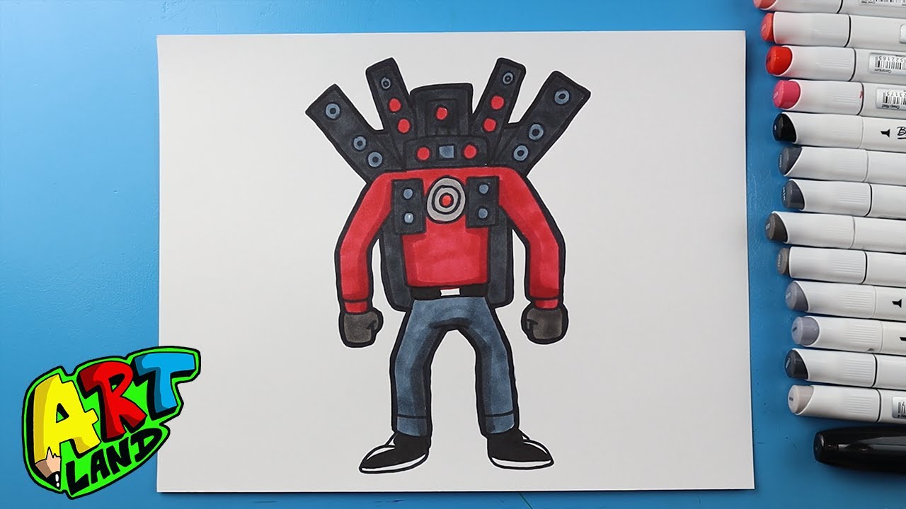 How to Draw Titan Speakerman | Skibidi Toilet - YouTube