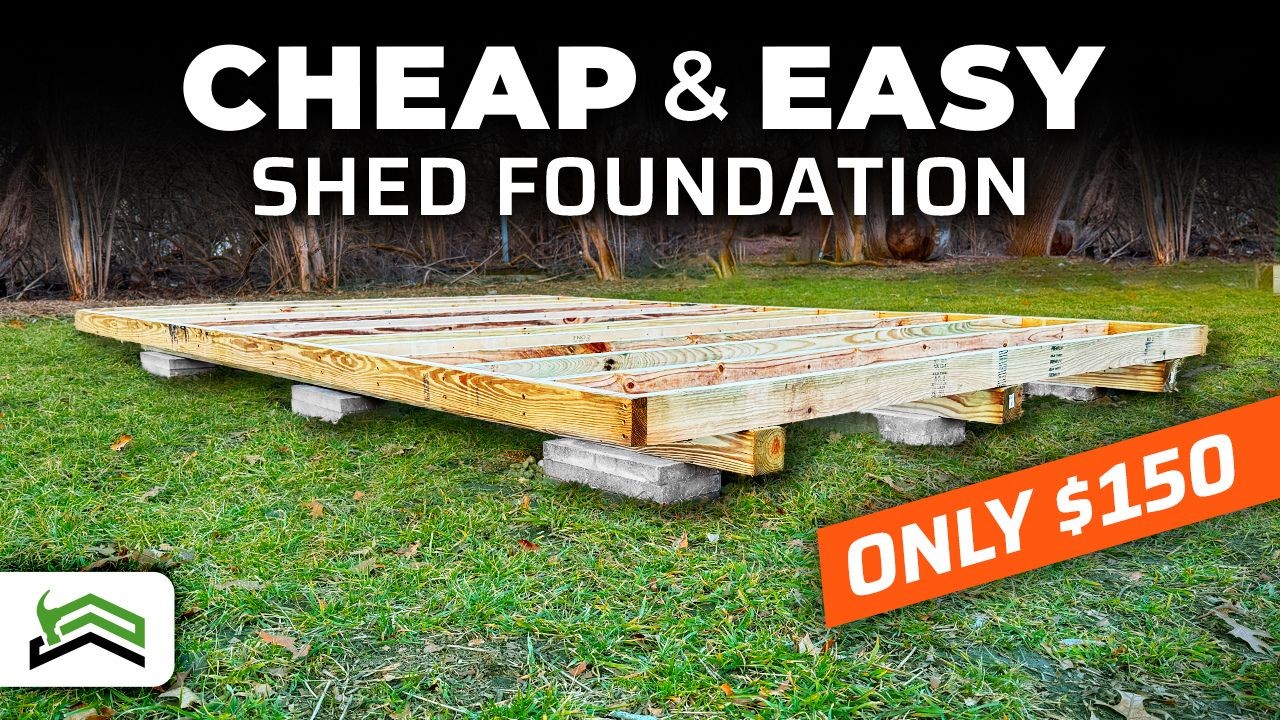 How To Build A Level DIY Shed Foundation YouTube