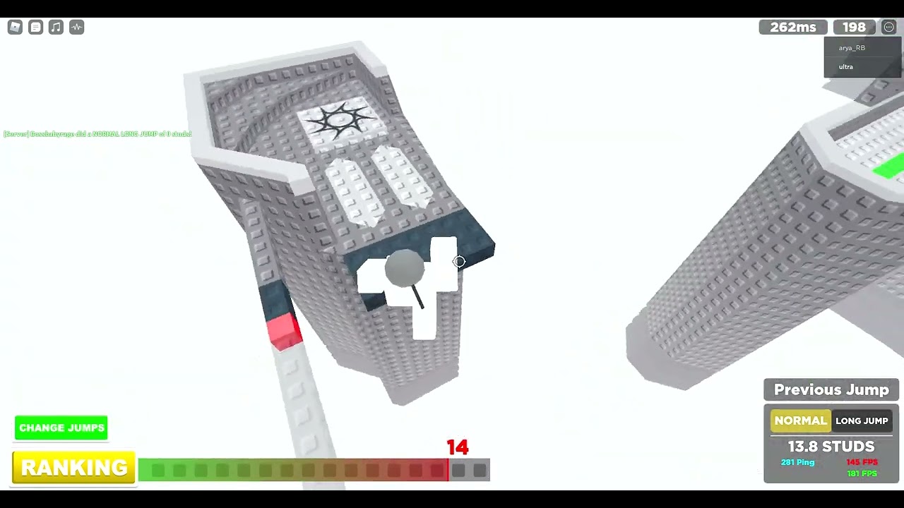 14 STUD LONG JUMP ROBLOX!! (200 FPS) (VERIFIED) - YouTube