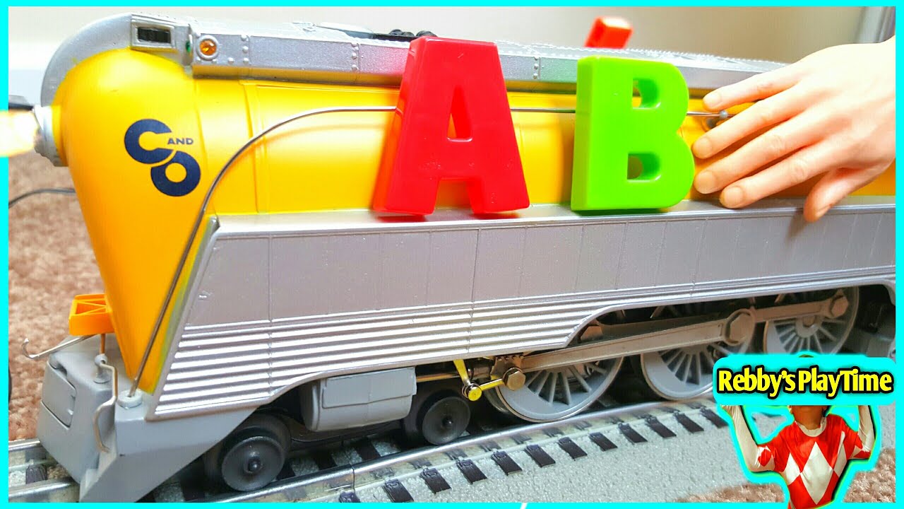 ABC Song With Toy Trains Rebby's PlayTime - YouTube