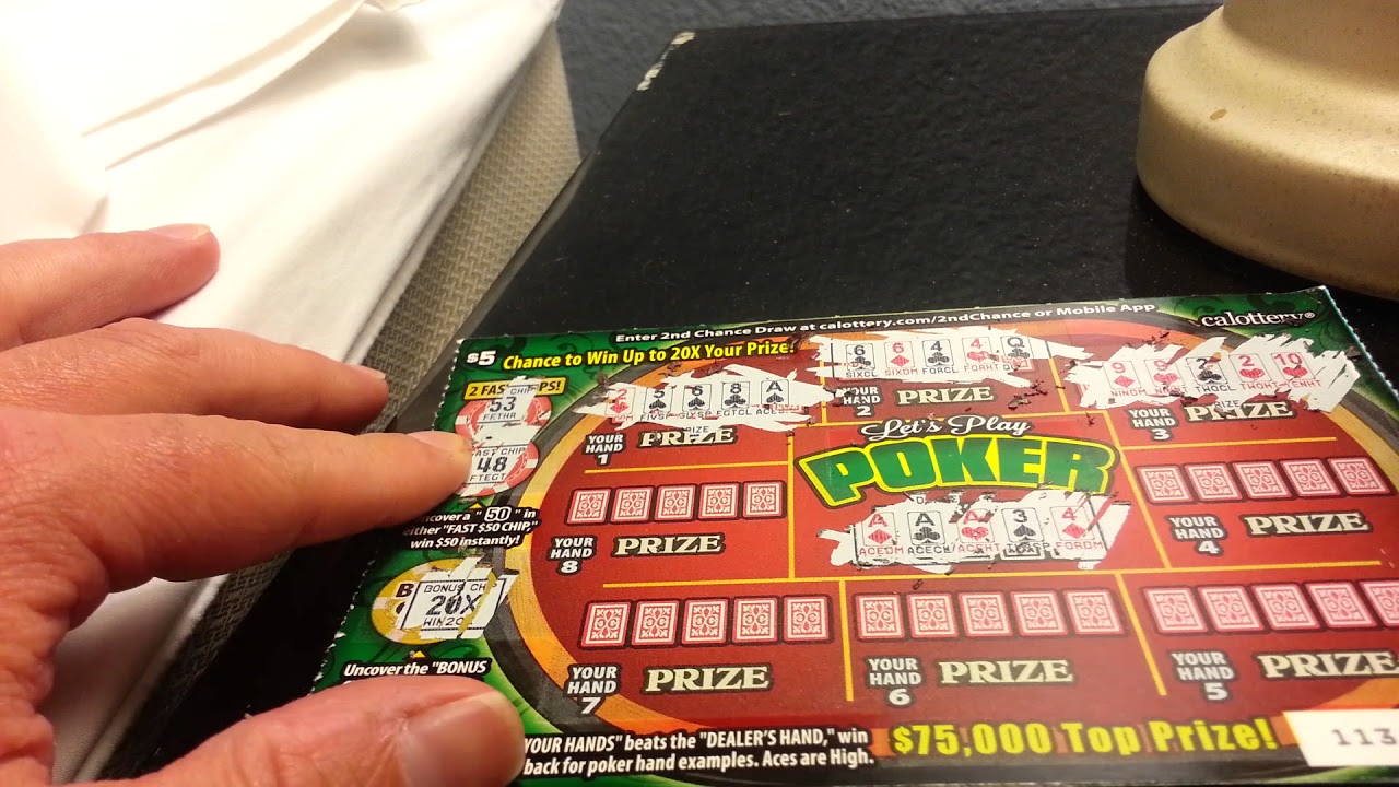 California Scratcher: Let's Play Poker - YouTube