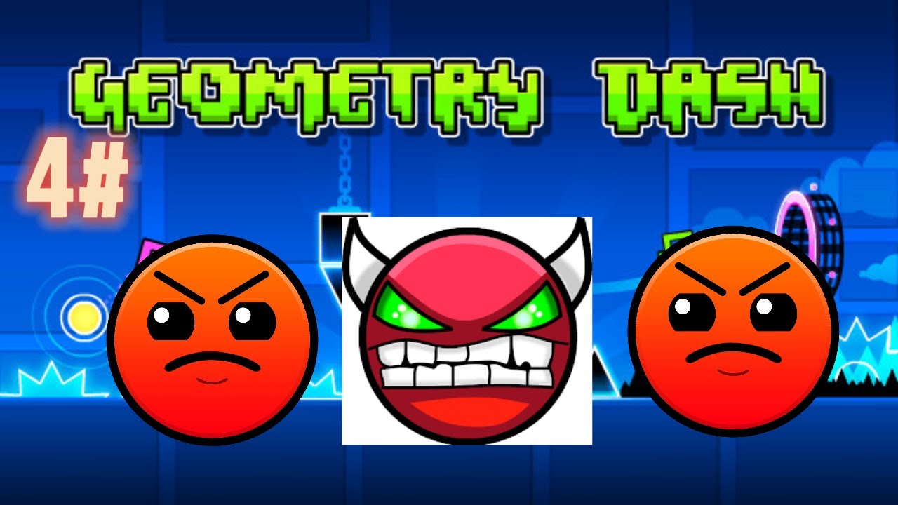 beating geometry dash levels (part 4) - YouTube