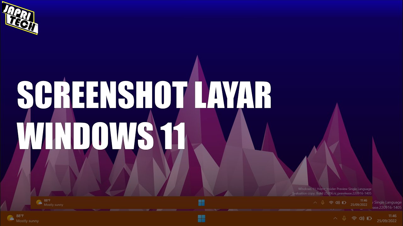Cara Screenshot Layar di Windows 11 - YouTube