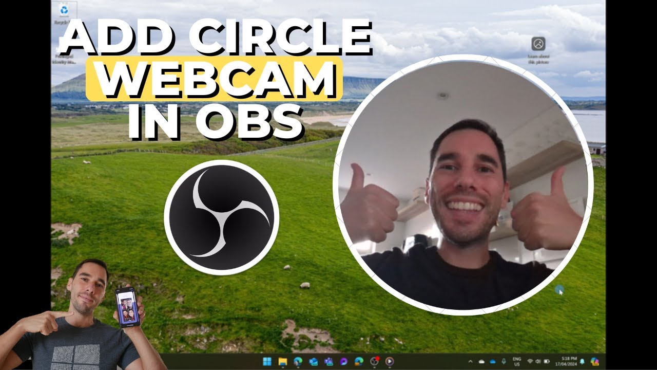 How To Add a Circle to Webcam in OBS - YouTube