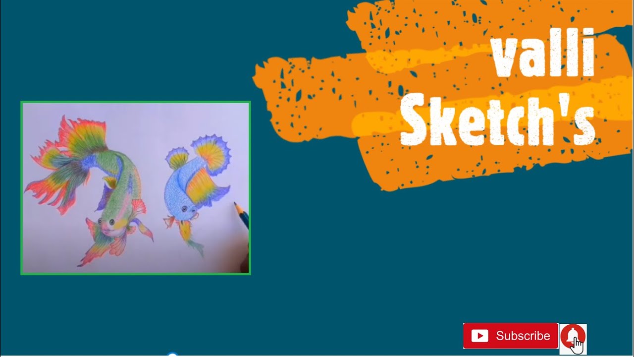 Fish 3D drawing/How to draw fish pencil sketch - YouTube
