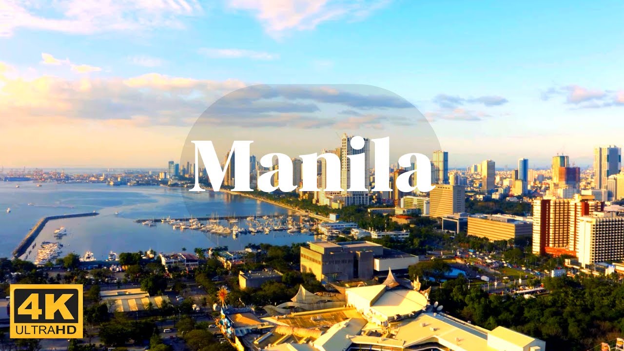 World travel, Aerial view of Manila (Philippines) 4k video - YouTube
