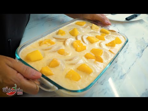 Pay de Mango Frío con Galletas Marias - \