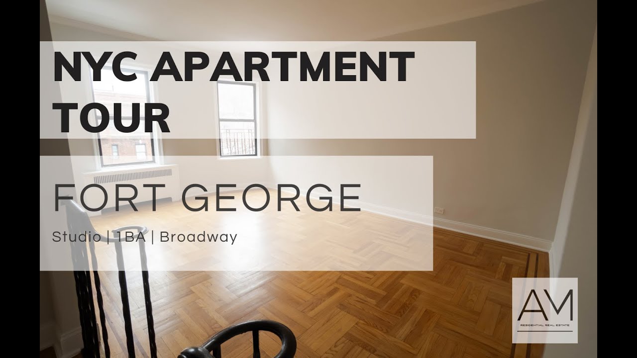 NYC Apartment Tour - Studio Apartment at Broadway, Fort George, New ...