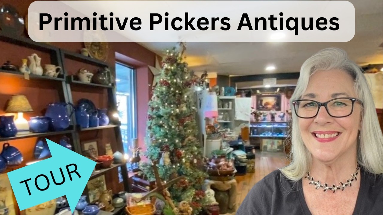 Primitive Pickers ANTIQUES has Vintage Christmas & much more - YouTube