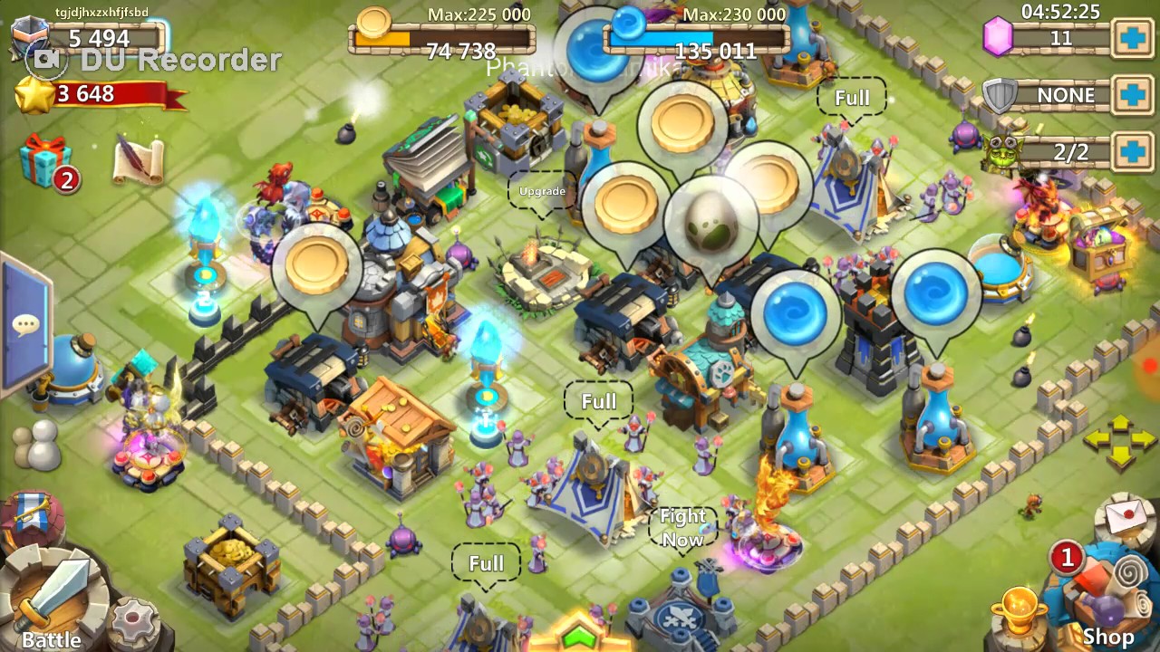 Castle rush kämpfen und juwelen - YouTube