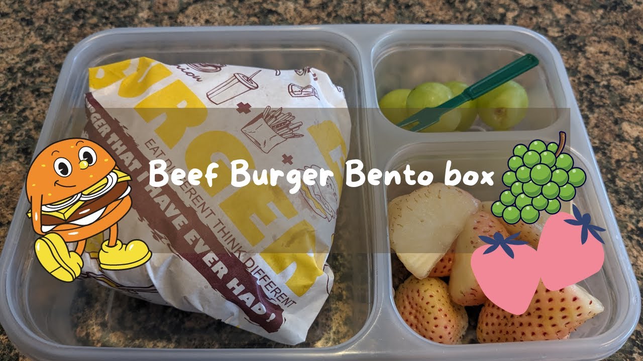 Beef Burger Bento Box #167 - YouTube