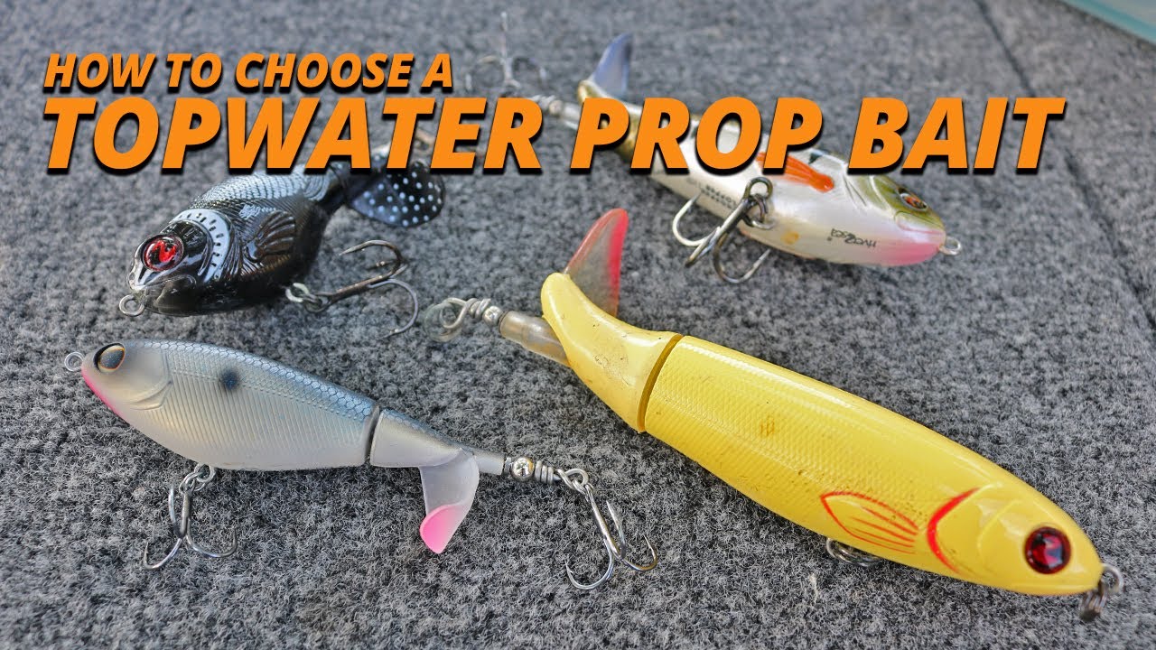 How to Choose the Right Topwater Prop Bait - YouTube