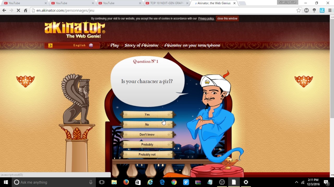 Let's Play: Akinator - YouTube