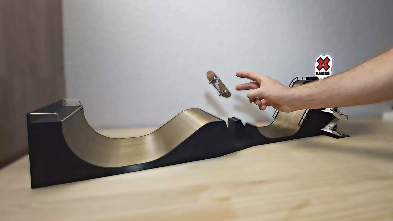 Construire la ramp des X Games pour Fingerskate ! - YouTube