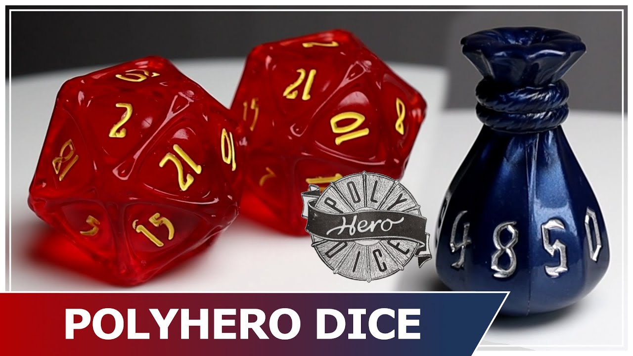 PolyHero Dice Review - Wizard & Rogue Dice Sets For D&D - YouTube