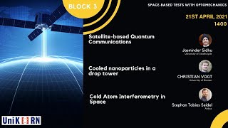 Photonics, nanoparticles and cold-atoms as role models for space-based test with optomechanics