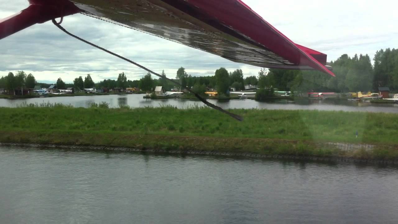 Rust's Flying Service Flightseeing - Lake Hood Take-Off - YouTube