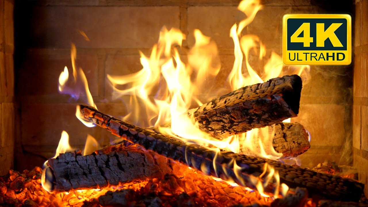 Fire Background 4K 🔥 FIREPLACE (12 HOURS). Fireplace video with Burning ...