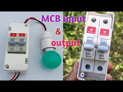 Mcb connection input and output wiring # Mcb connection wiring # - YouTube