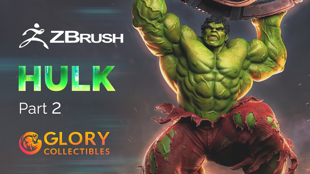 Zbrush Hulk Sculpting Timelapse: Dynamic Pose and Anatomy - Part 02 ...
