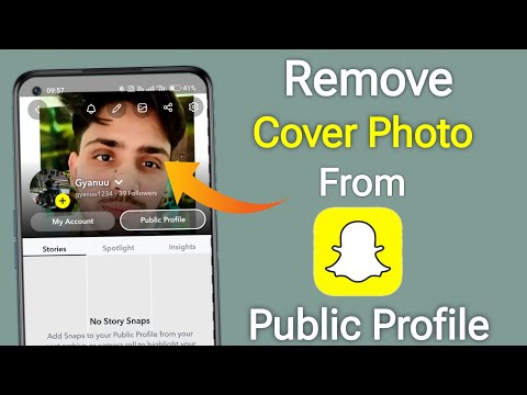 How to Remove Cover Photo From Snapchat Public Profile