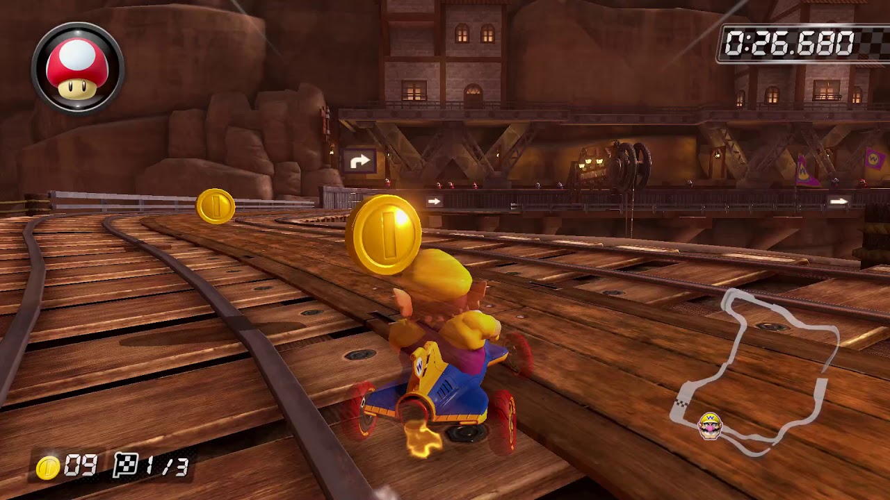 Wii Wario's Gold Mine [200cc] - 1:25.817 - CokeGaming (Mario Kart 8 ...
