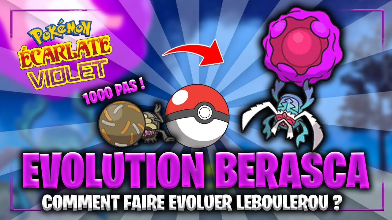 EVOLUTION de LÉBOULÉROU en BÉRASCA sur Pokémon ECARLATE & VIOLET ...