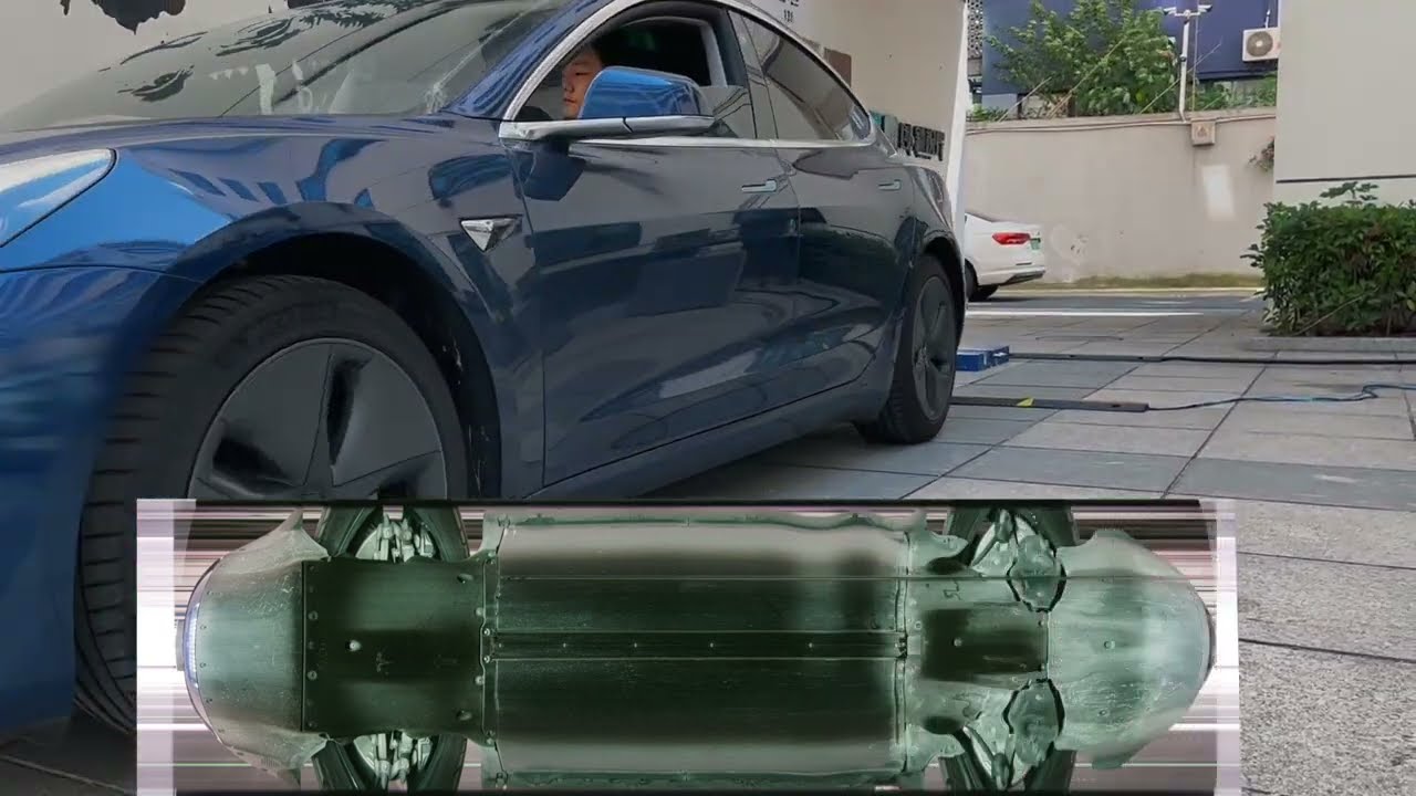 Tesla underbody inspection - YouTube