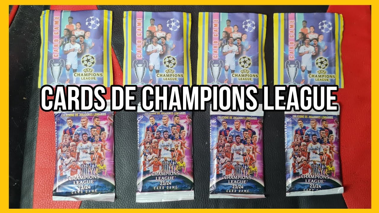 ABRINDO 2 MODELOS DE CARDS DE CHAMPIONS LEAGUE - YouTube