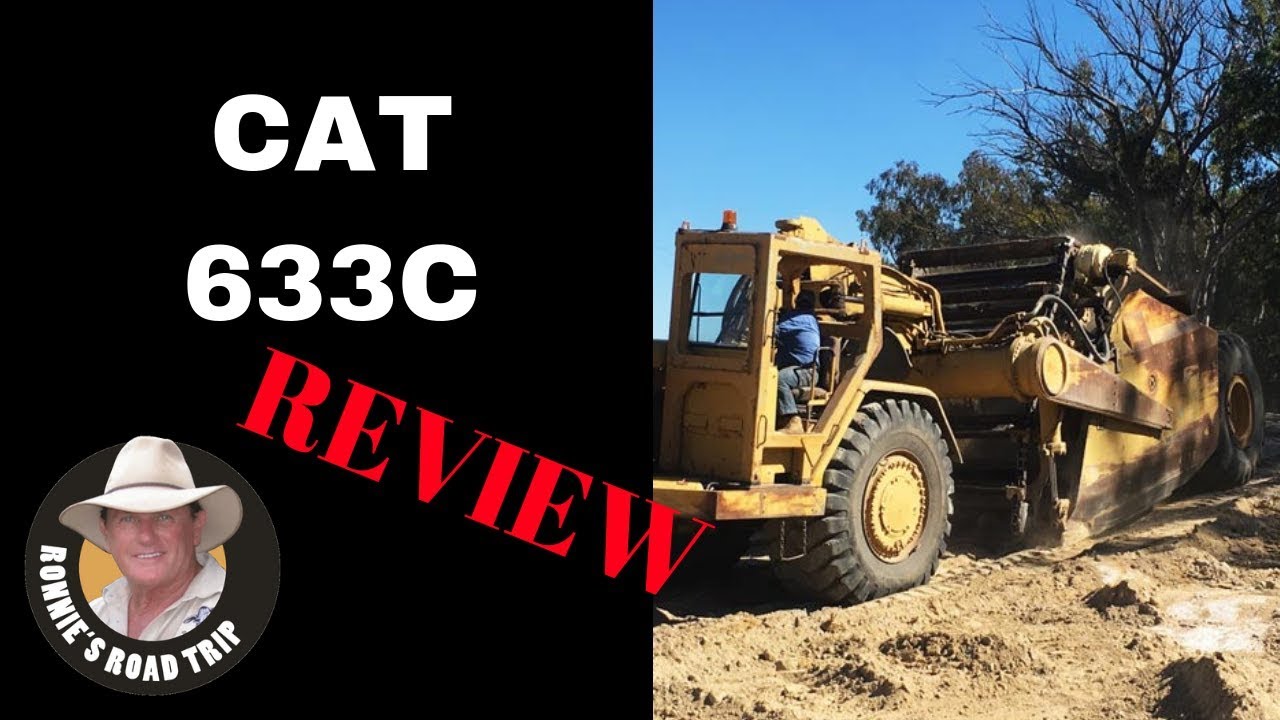 SCRAPER Review: CAT 633C (Caterpillar) - YouTube