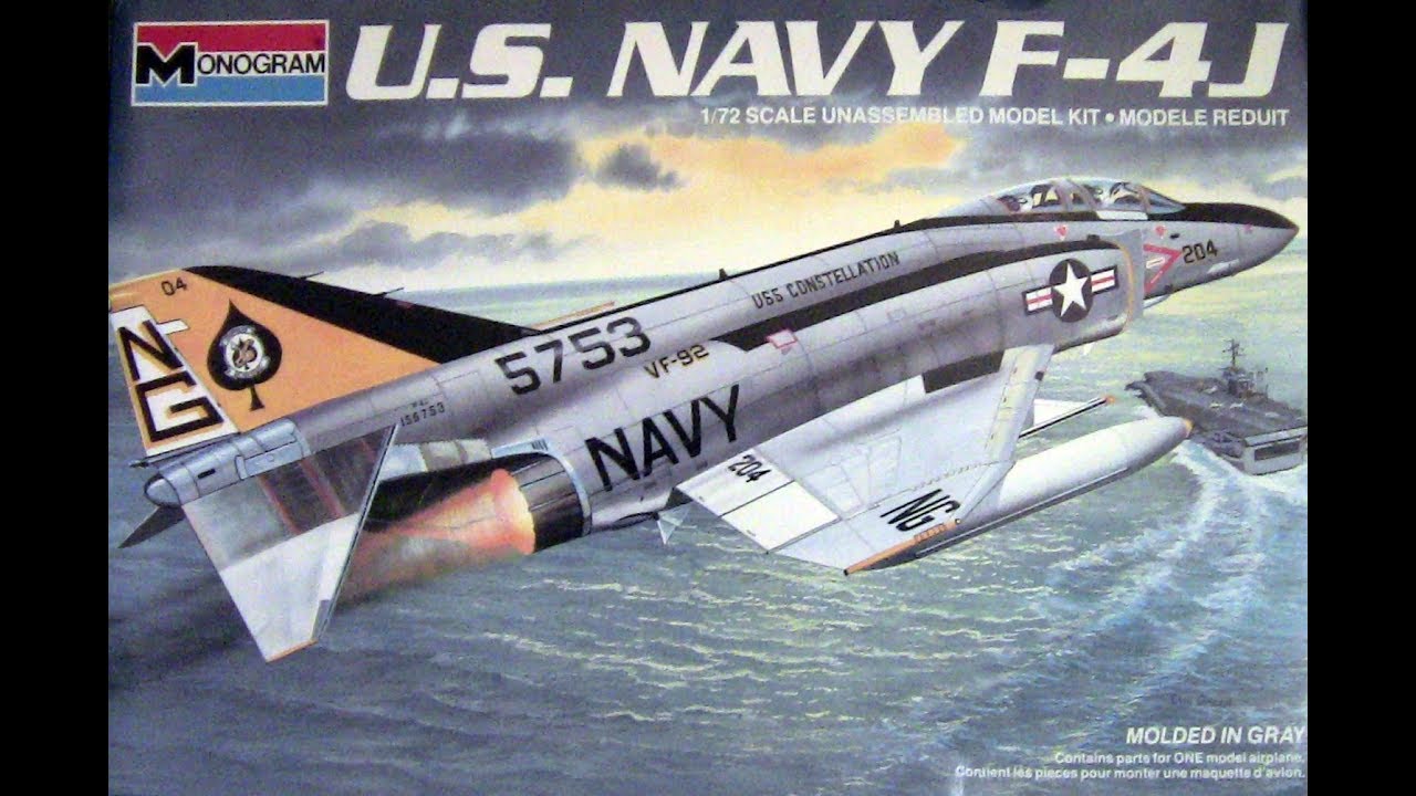 1/72 Monogram F-4J Phantom Review/Preview - YouTube