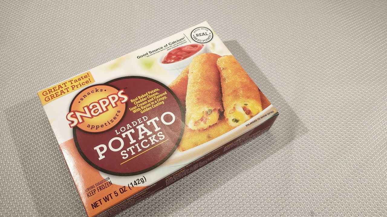 Trying Snapps Loaded Potato Sticks (Air Fryer) - YouTube