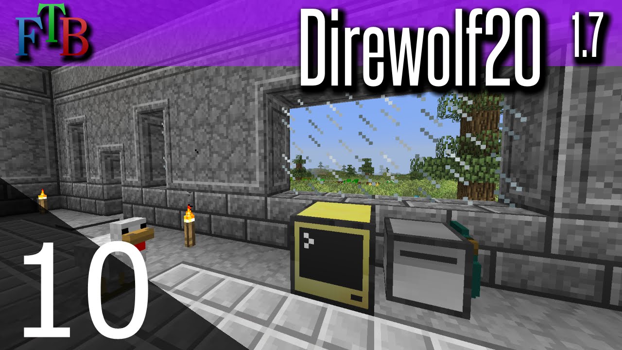 Minecraft Direwolf20 1.7 - ep. 10 - Mining with Turtles - YouTube