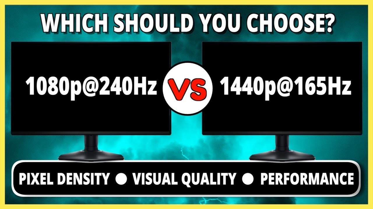1080p240Hz or 1440p@165Hz monitor - which should you choose? | Gaming ...