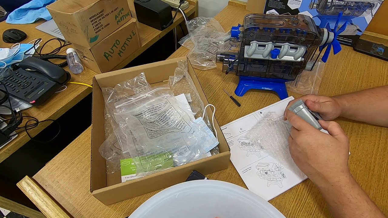 Discover Mindblown Model Engine Kit Steps 19-21 - YouTube