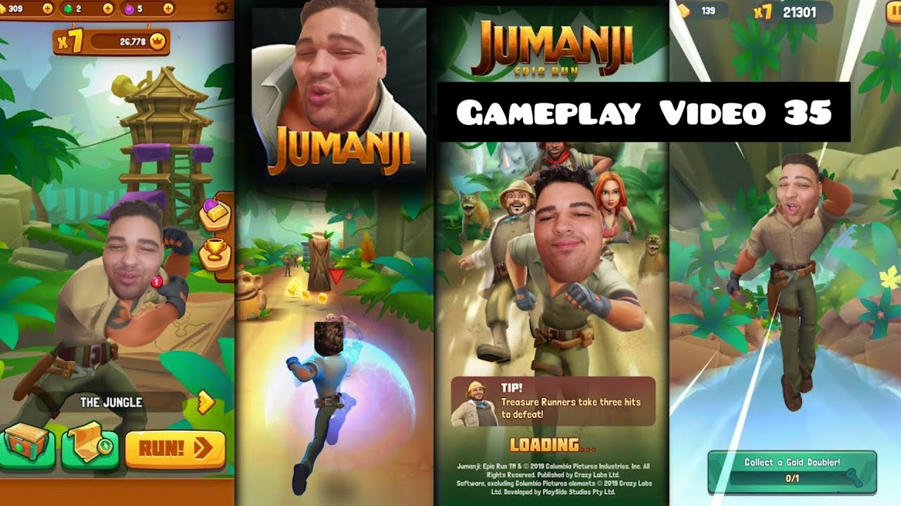 Gameplay Video 35 Of Me Playing Jumanji Epic Run - YouTube