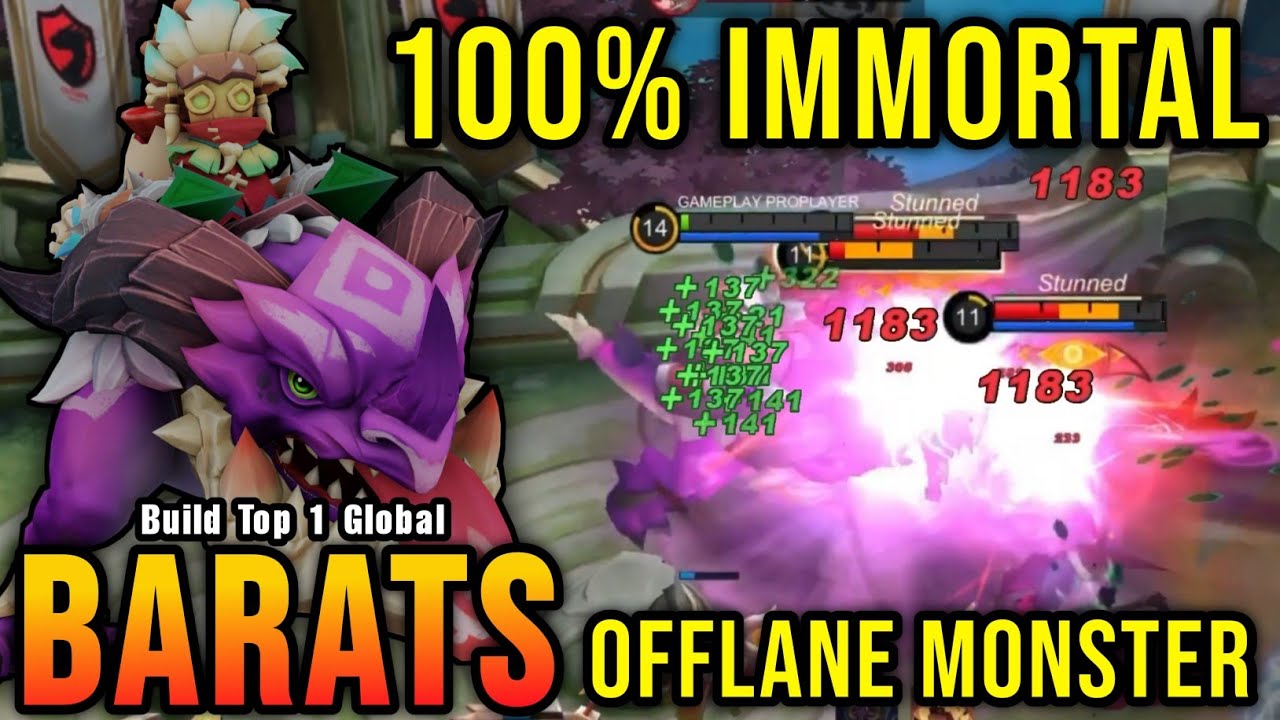 100% IMMORTAL!! Barats Best Build Exp Lane!! - Build Top 1 Global ...