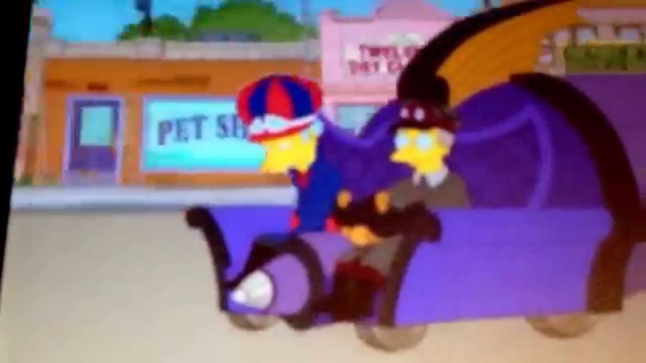 The Simpsons as the crazy racers - YouTube