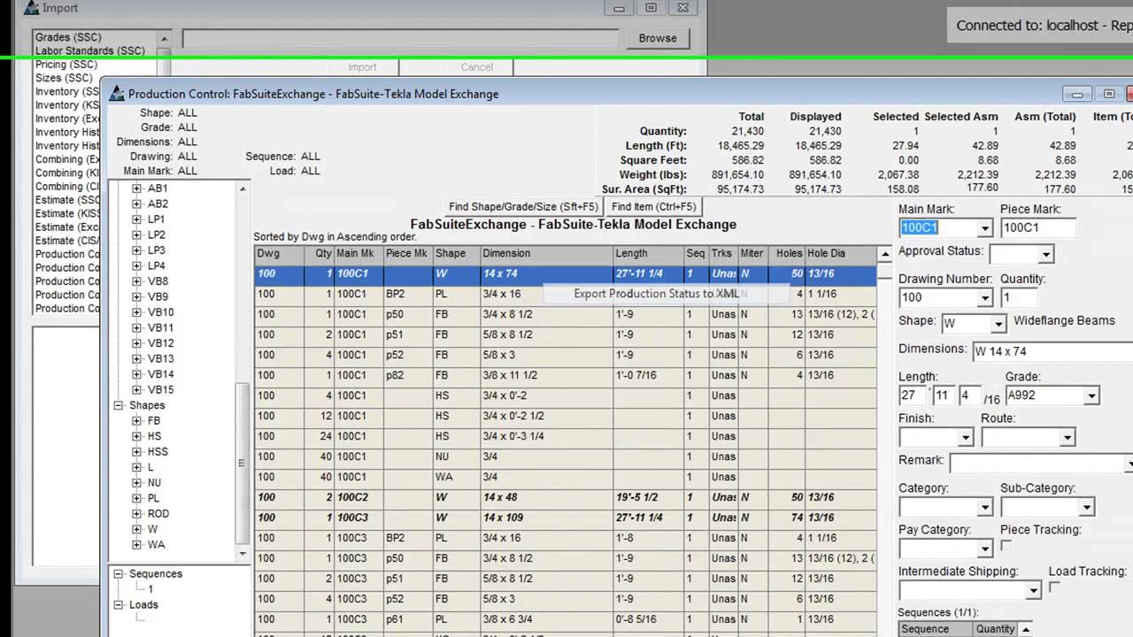 FabSuite Interação com os modelos em Tekla - Software para Fabricação ...