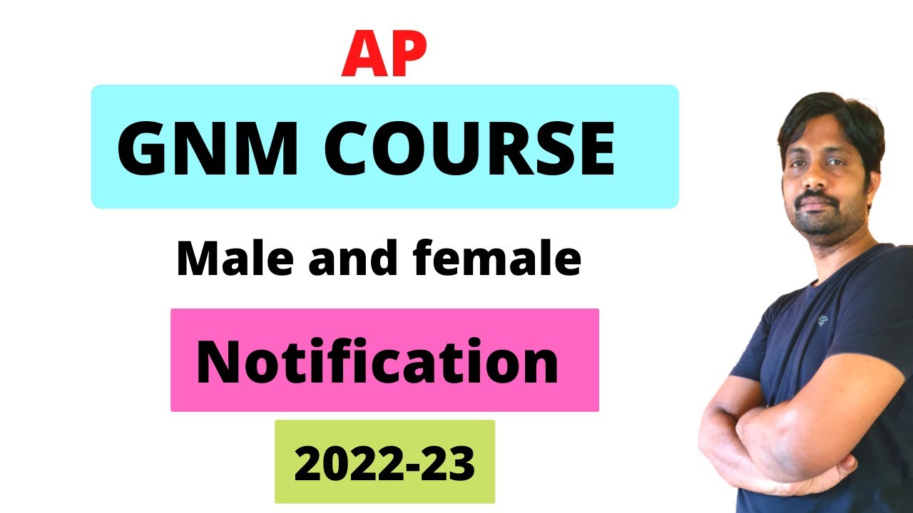 GNM Course Notification Full Details for 2022-23 - YouTube