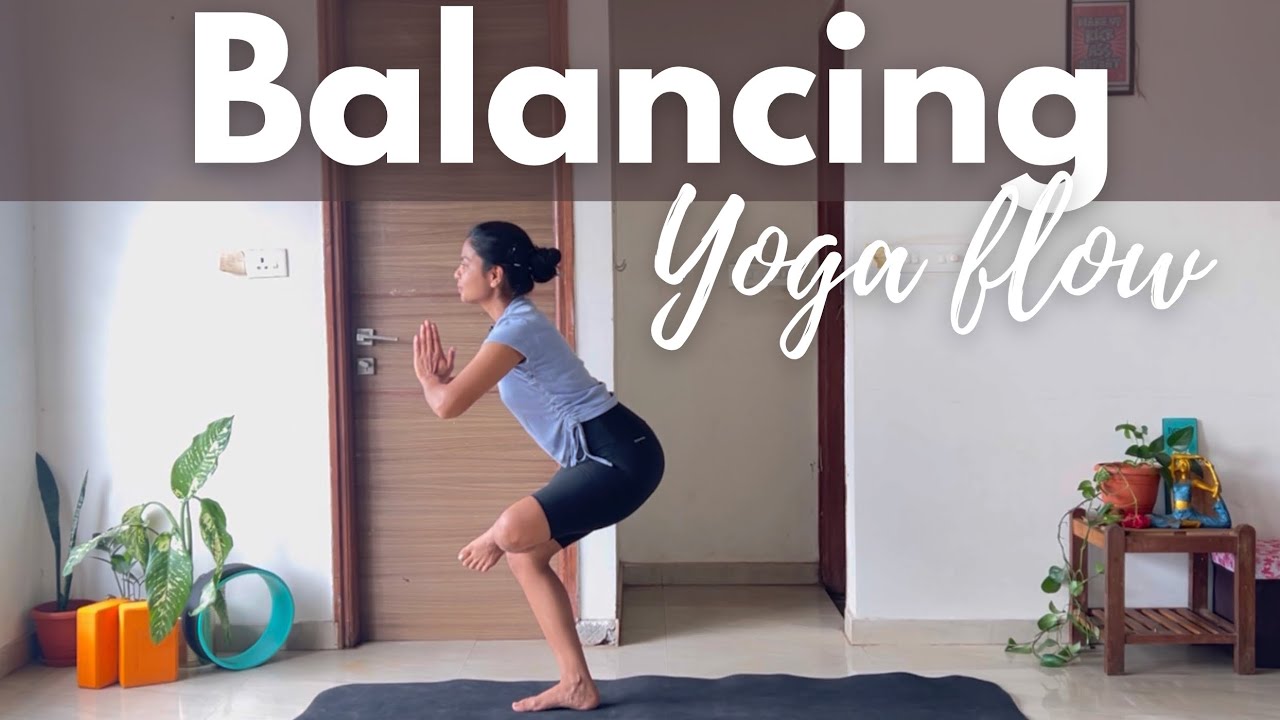 Fun Balancing Yoga Flow | Strength, Balance & Stability | Improve your ...