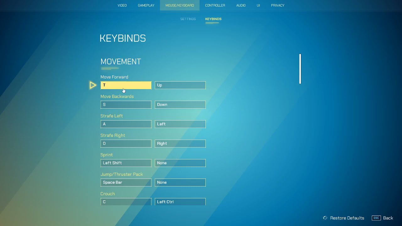 How To Change Your Keybinds On Splitgate - YouTube