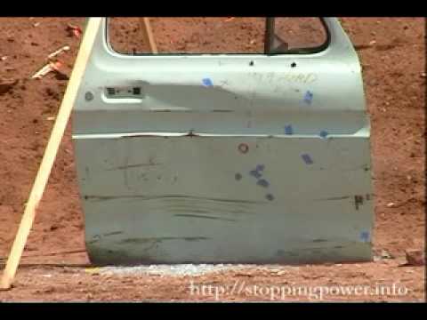 12 gauge shotgun slug vs Car door - YouTube