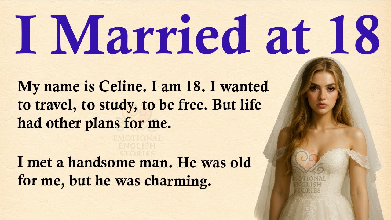 I Married at 18 Emotional English Story (A1/A2 Level) - YouTube