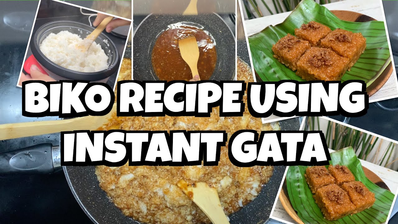 BIKO RECIPE USING INSTANT GATA - YouTube