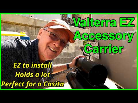 Valterra EZ Accessory Carrier:  Easy to install, built tough, holds a lot, and perfect for a Casita