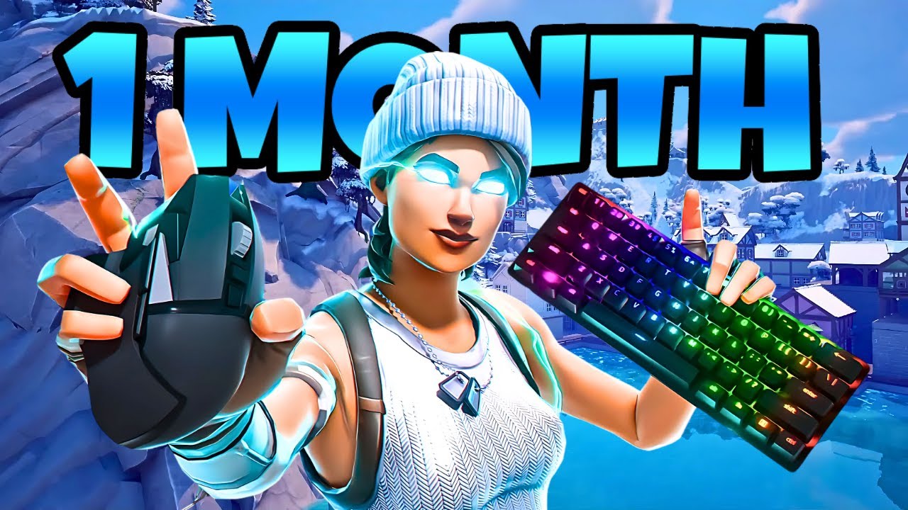 My 1 Month Fortnite Progression On Keyboard & Mouse! - YouTube