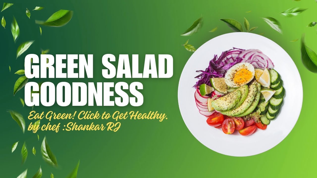 green salad receive with egg healthy salad chef shankar rj - YouTube